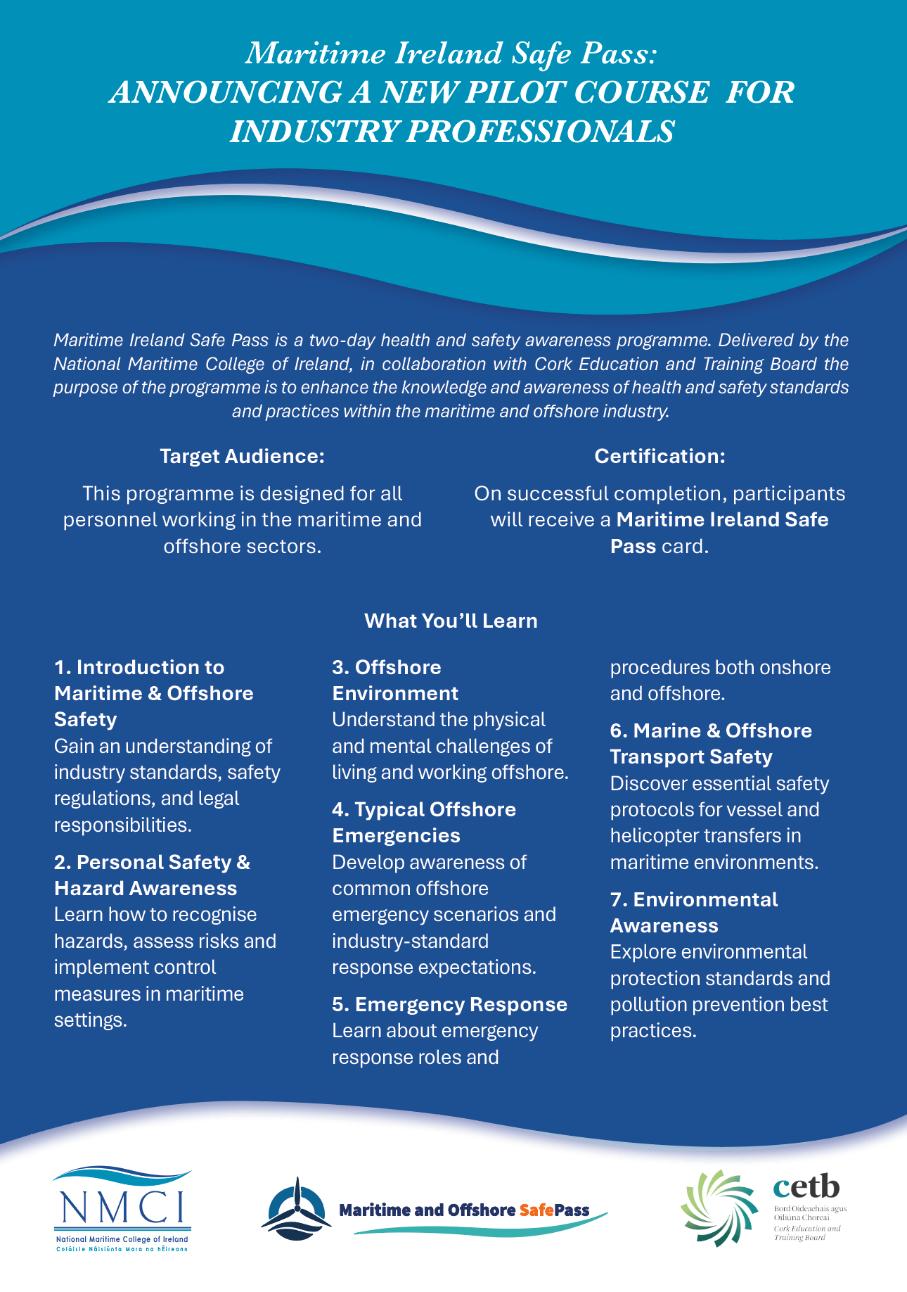 Offshore Training Ireland & UK, Offshore Courses, Basic offshore Safety ...